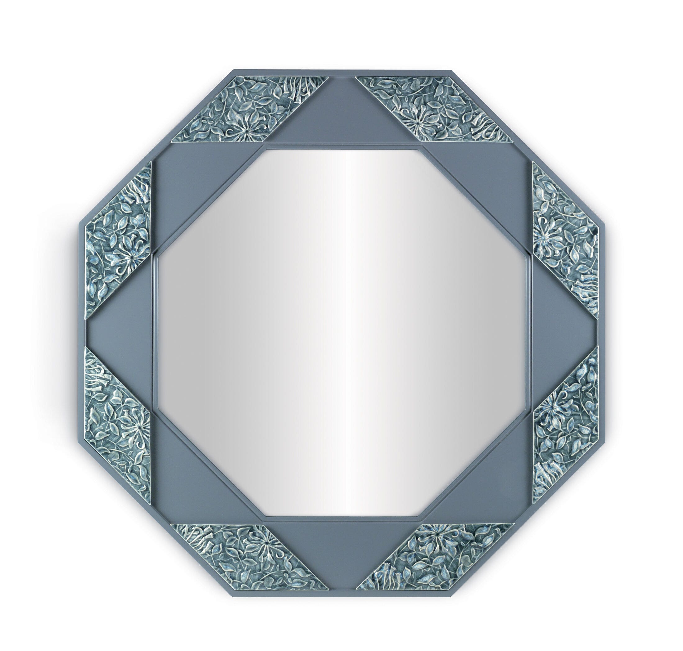 Eight sided mirror (blue) - Lladro-USA
