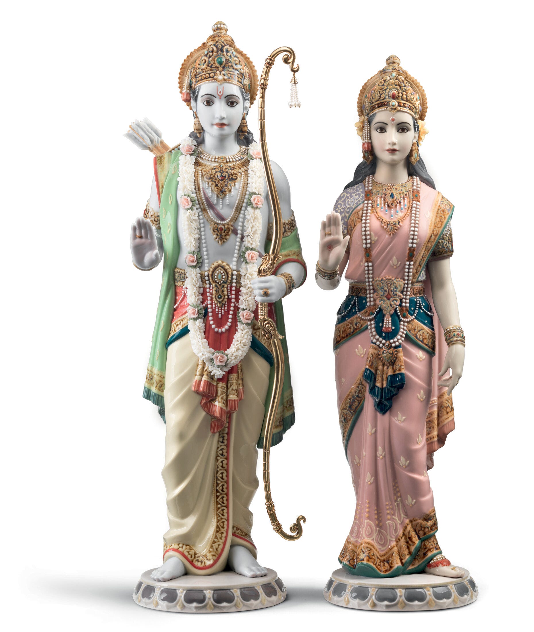 Rama And Sita Sculpture Limited Edition Lladro USA