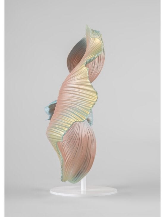 Betta Fish Sculpture. Right - Lladro-USA