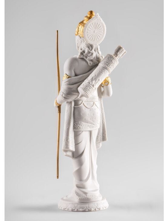 Rama Sculpture. Golden Luster | Lladró Official USA