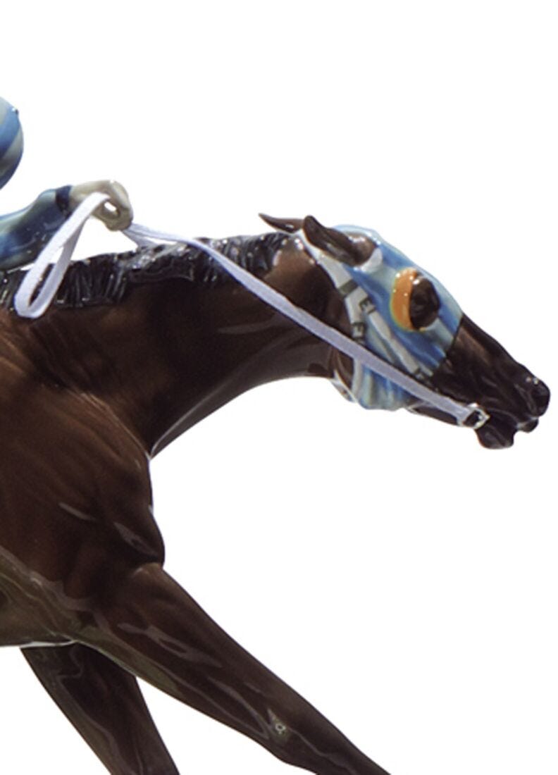 At The DerBy Horses Sculpture. Limited Edition - Lladro-USA At The DerBy Horses Sculpture. Limited Edition - Lladro-USA