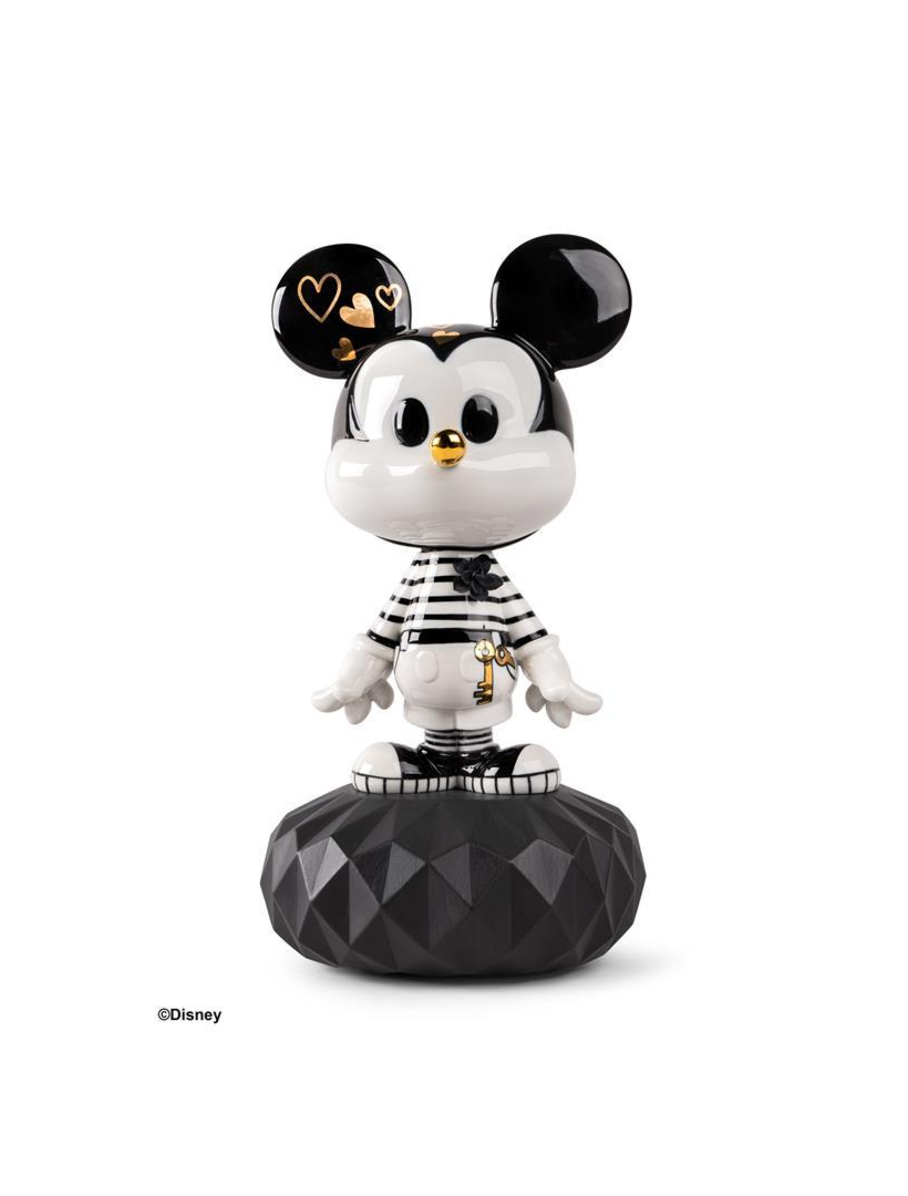 Mickey in black and white Sculpture - Lladro-USA