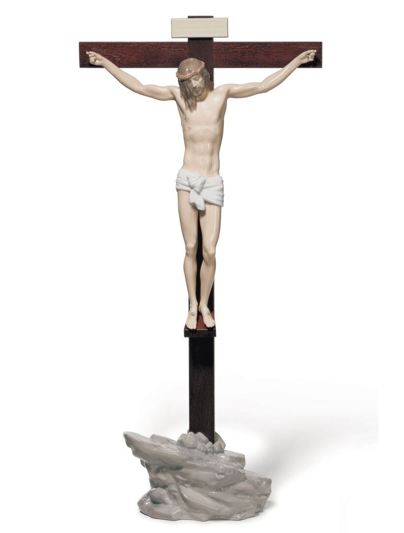 Our Savior Crucifix Figurine Tabletop - Lladro-USA